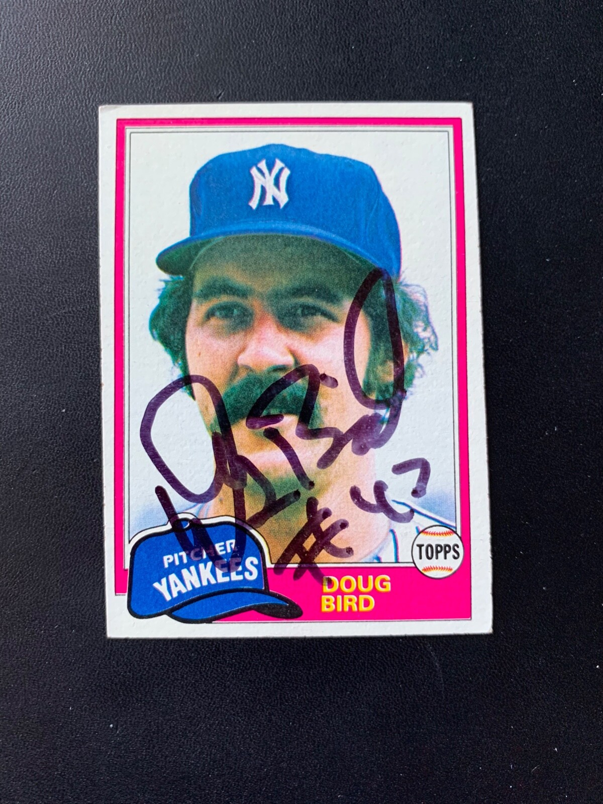 Doug Bird Signed 1981 Topps #516 Card New York Yankees Autograph COA | eBay