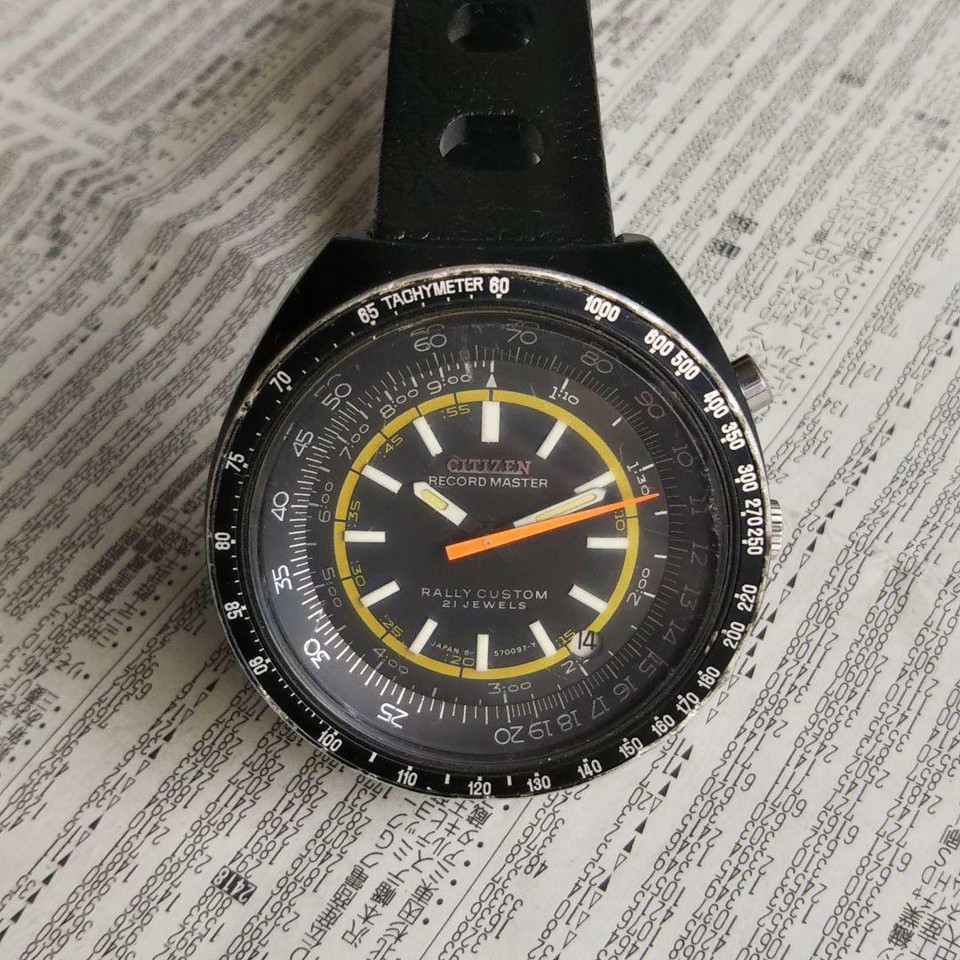 Citizen Record Master 4-570057 TA Chronograph Vintage Manual Winding ...