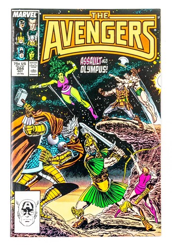 Avengers #284 (1987 Marvel) Assault on Olympus! She-Hulk, Thor, Zeus ...