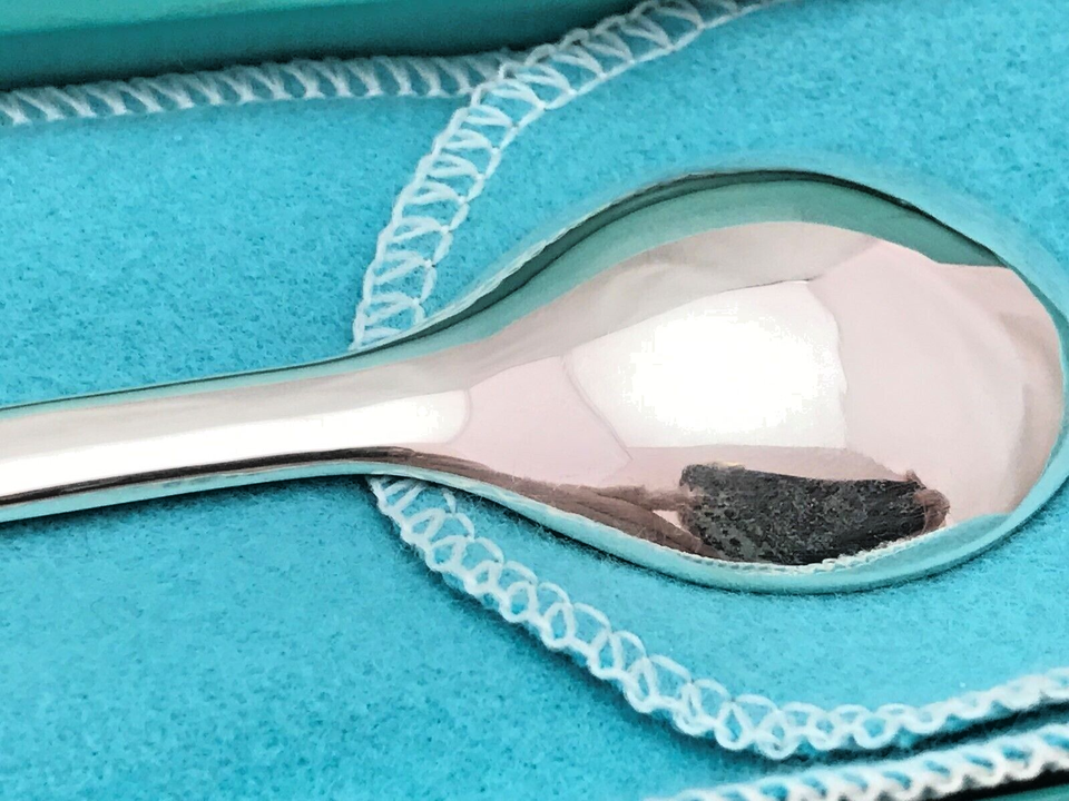 Tiffany & Co. Sterling Silver Baby Bear Baby Spoon in Tiffany Pouch and ...