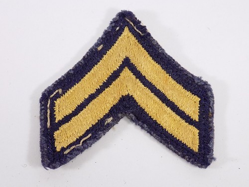 ORIGINAL ARMY CORPORAL SEW ON PATCH Blue & Yellow | eBay