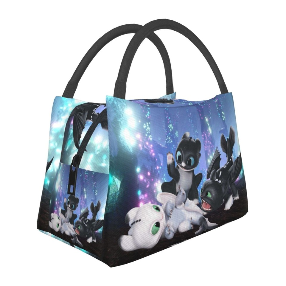 How To Train Your Dragon Insulated Lunch Bag Baby Toothless HTTYD Light ...