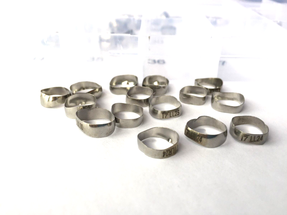 2Box Plain Molar Band Second Molar Orthodontics Stainless Steel Dental ...