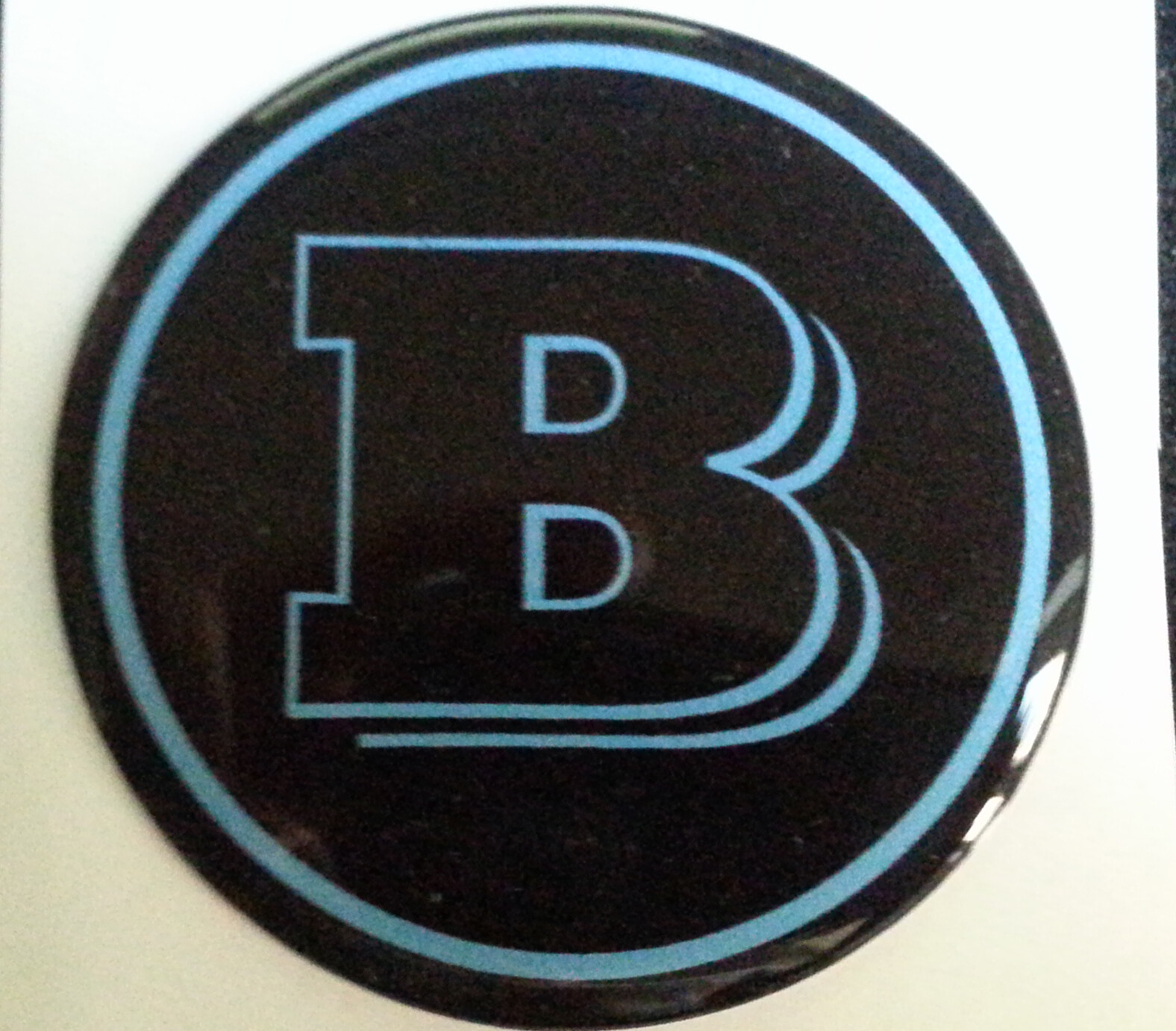 1 Resin Coated Sticker 3D Smart 50 Mm Black Blue Smurf BRABUS 450 451 ...