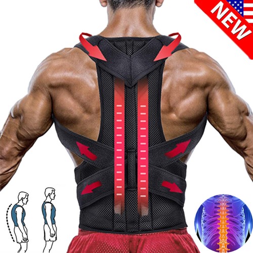 Posture Corrector Muscle Memory Support Straightener S-4XL for Men and ...