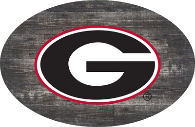 Georgia Bulldogs Sign Wall Art 46" Distressed & Weathered Sign NEW | eBay