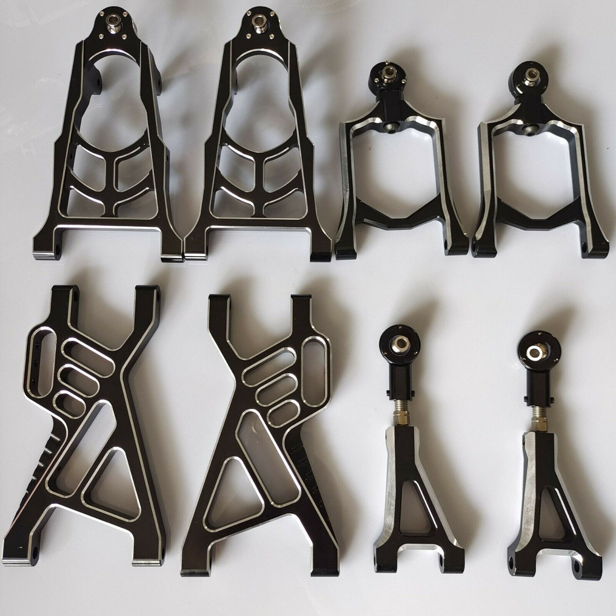 CNC Aluminum Front + Rear Suspension Arm for Rovan HPI KM CNC Aluminum Front + Rear Suspension Arm for Rovan HPI KM