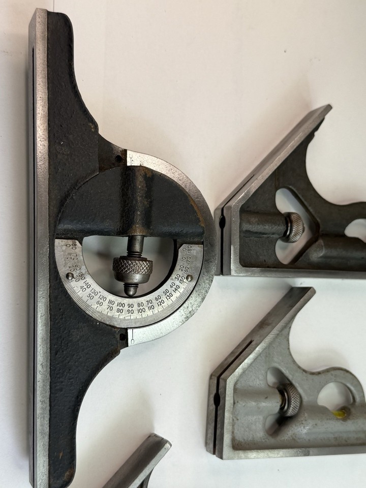 Vintage Lot of Assorted Machinist Combination Square Parts / Incomplete ...