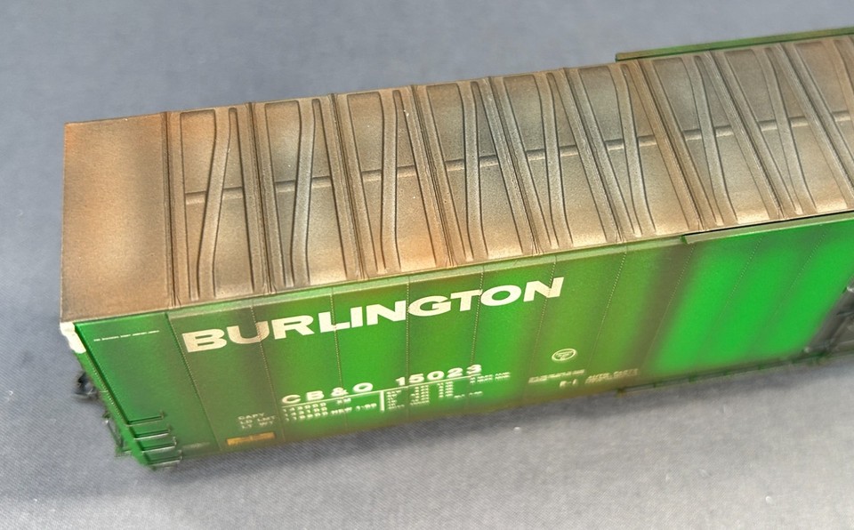 New Weathered Tangent Burlington Autoparts Boxcar, #15023 HO | eBay