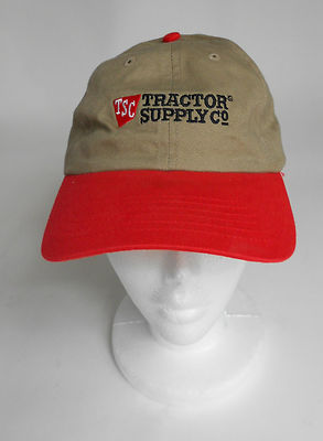 TSC Tractor Supply Co. Embroidered Trucker Ball Cap Hat Khaki Orange ...