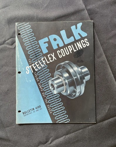 1937 Falk Steelflex Couplings Machine Tool Trade Catalog Milwaukee ...