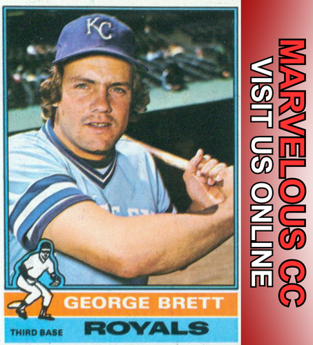 1976 TOPPS Baseball | George Brett #19 | Kansas City Royals | Third ...