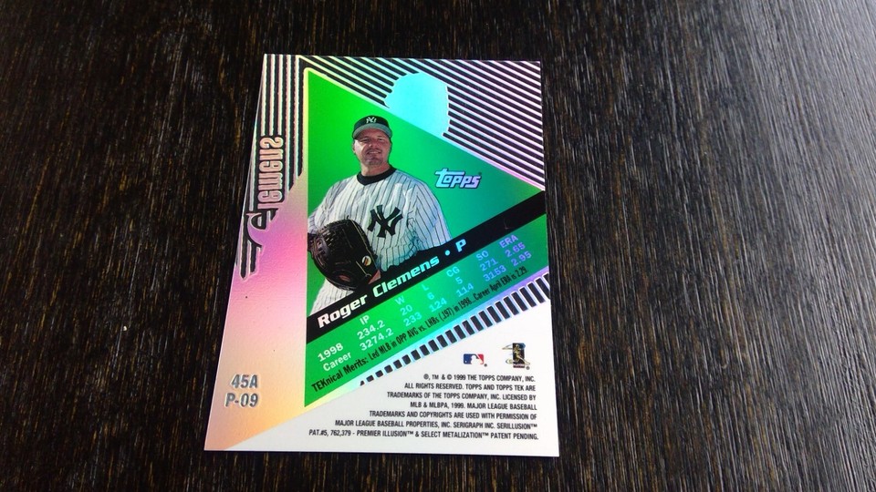 1999 Topps Tek Roger Clemens #45A Pattern 09 (MINT CONDITION) | eBay