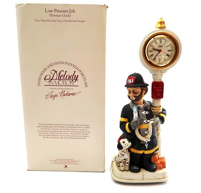 Melody in Motion LOW PRESSURE JOB Fireman Waco Music Box and Clock ...