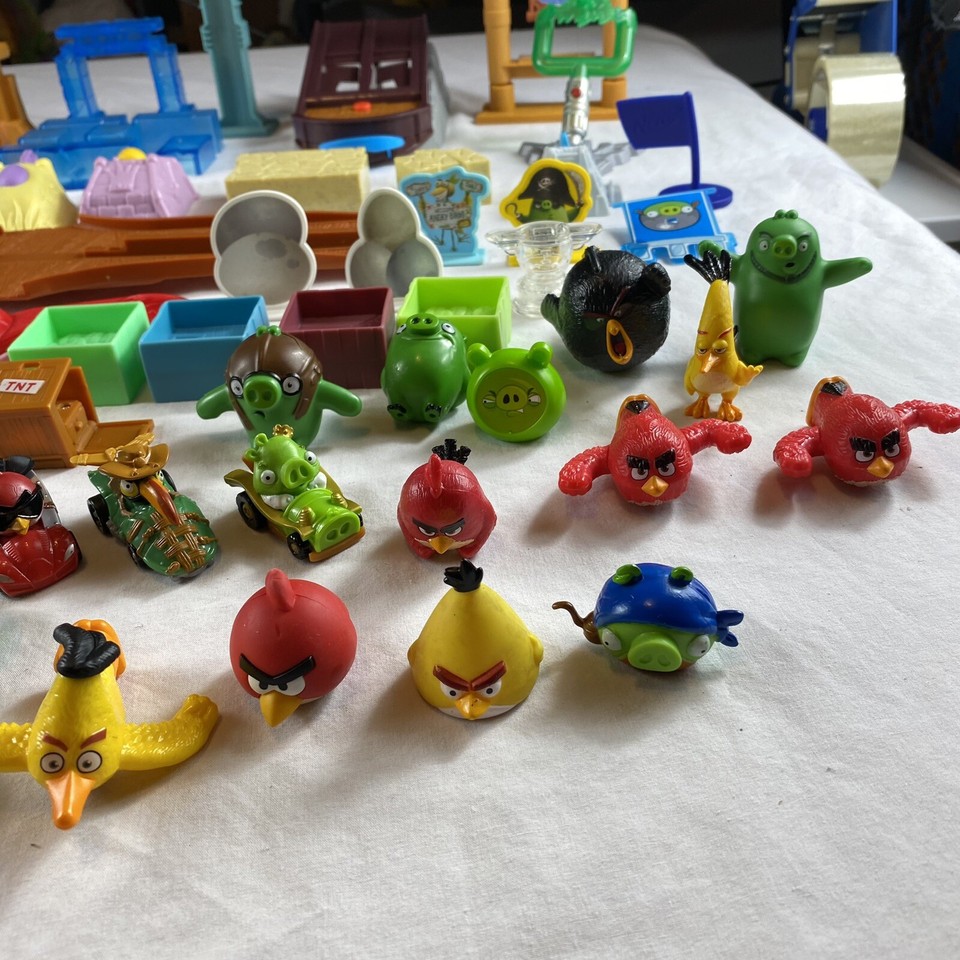 Mattel Angry Birds Mixed Lot Of Playset Pieces And Other Items - Please ...