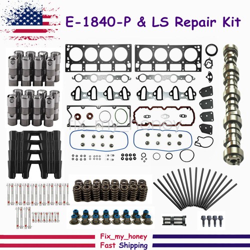 E1840P Sloppy Stage 2 Cam Gaskets &Lifters &Pushrods Kit For Chevy LS ...