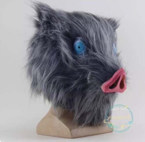 Anime Demon Slayer Hashibira Inosuke Helmet Cosplay Props Pig Head Mask ...