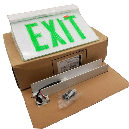 Lithonia Lighting Single Face Edge-Lit LED Exit Sign | Green/White ...