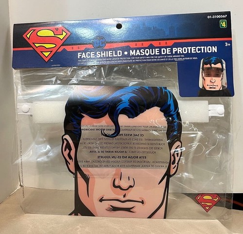 SUPERMAN FACE SHIELD / MASQUE De PROTECTION DC WB Twenty 10 New w Tags ...