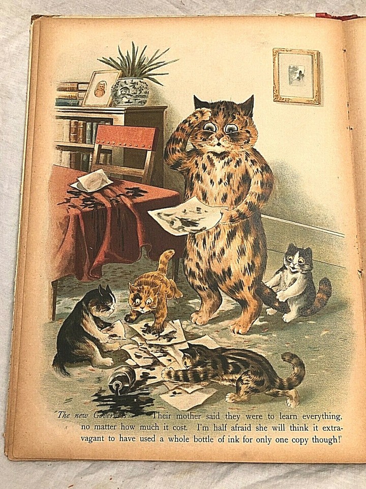 Louis Wain, Big Dogs, Little Dogs, Cats and Kittens, 1st 1903 Raphael ...