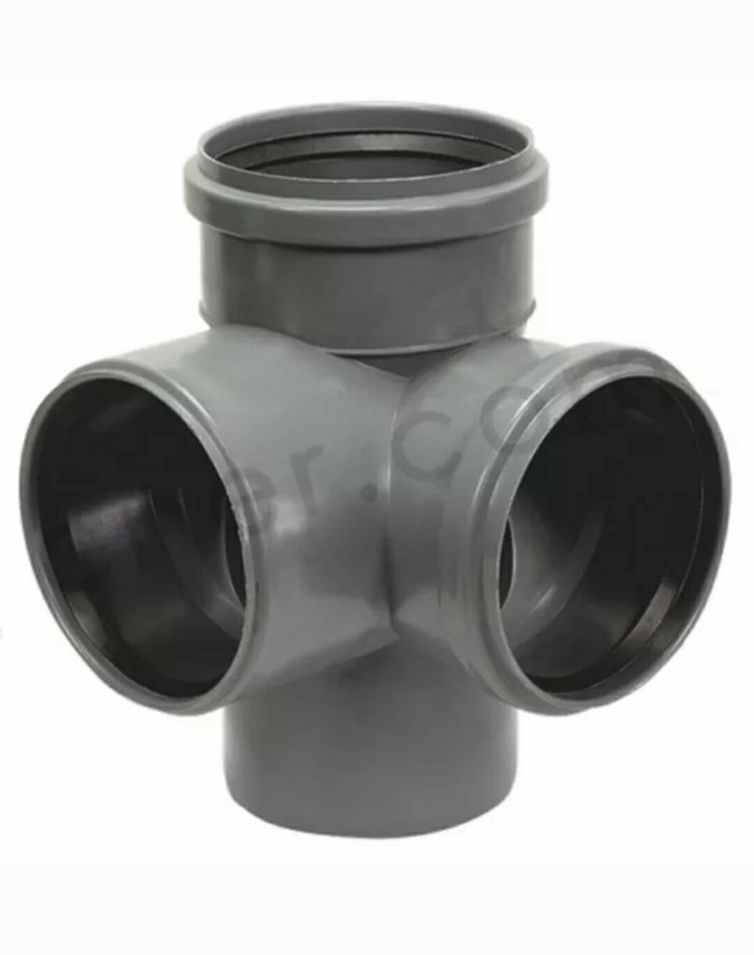 4" 110 mm Double Corner Branch Soil Pipe Fitting 90° 87½° Sewer Waste ...