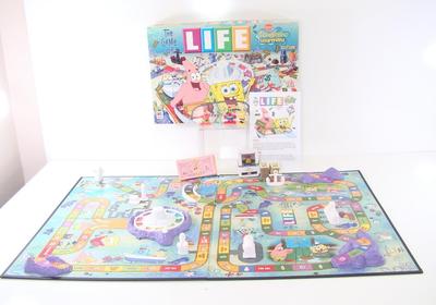 THE GAME OF LIFE SPONGEBOB SQUAREPANTS 2005 FAMILY CHILDREN KIDS ...