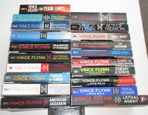 MITCH RAPP Series 20 Book Lot VINCE FLYNN Kyle Mills RED WAR ENEMY AT ...