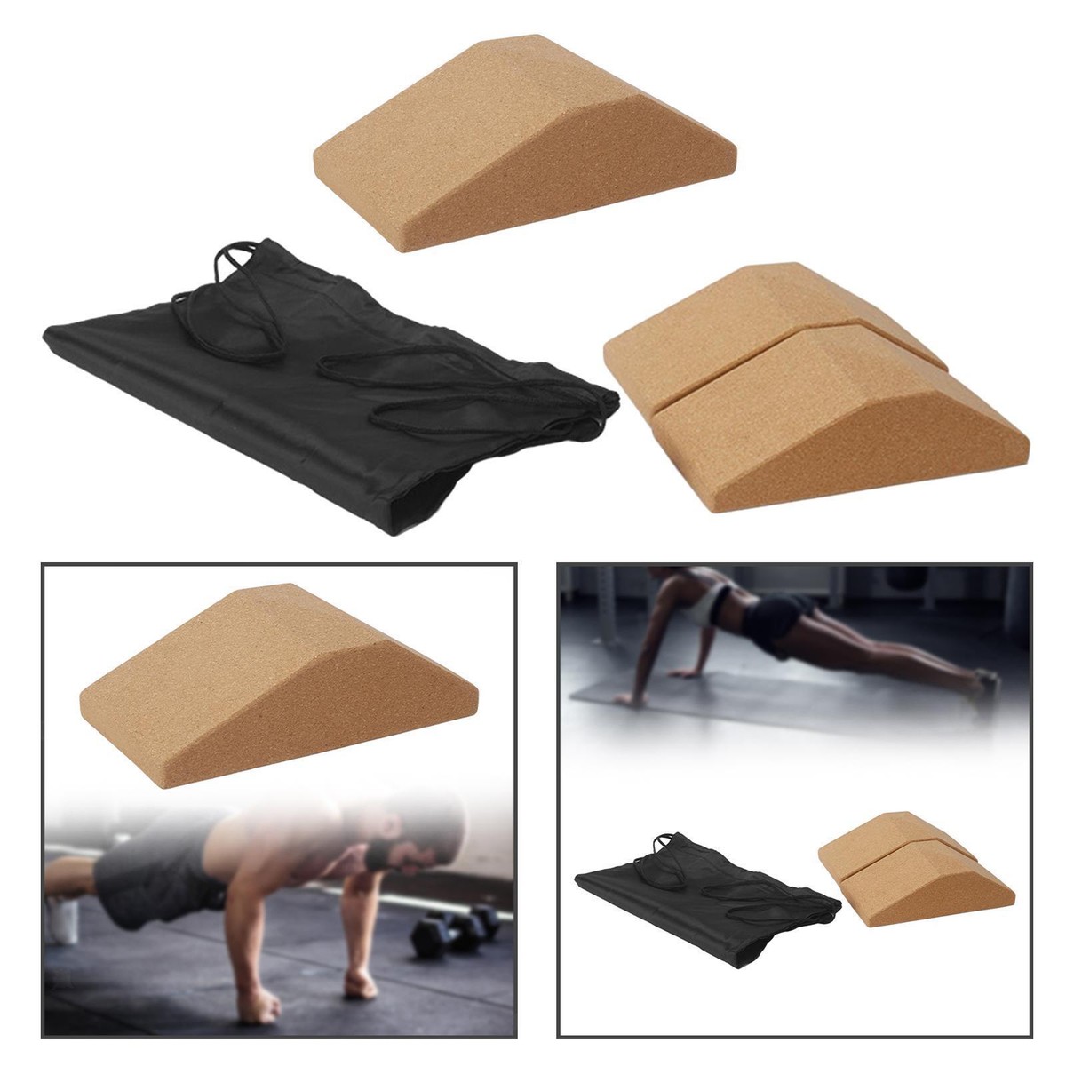 High Density Cork Blocks Solid Natural Yoga Brick High Density Cork