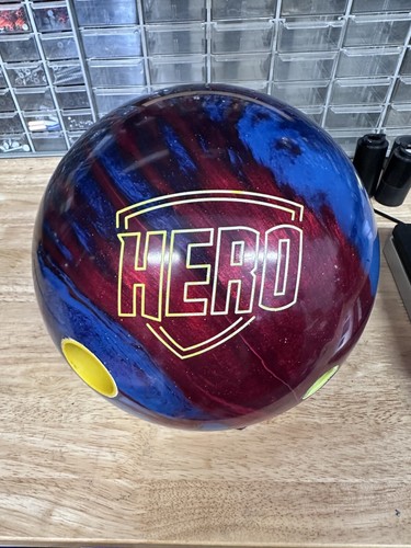 USED - Bowling Ball - 15Lb - BRUNSWICK "HERO SOLID" DRILLED WEIGHT - 14lb 9oz | eBay