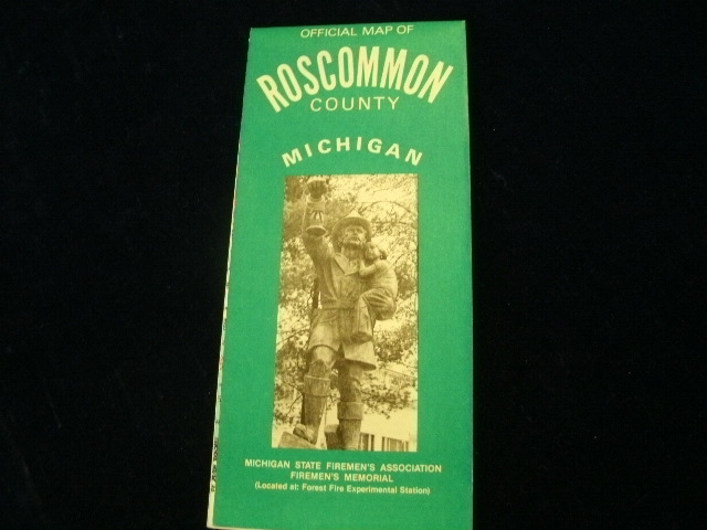 Vintage 1985 Official Roscommon County Michigan Road Map Nice Condition ...
