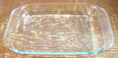 PYREX Clear Glass 7" x 11" Baking Dish w/ Handles 2 Quart #2232 | eBay