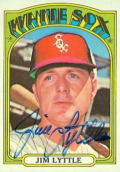 Jim Lyttle autographed baseball card (Chicago White Sox) 1972 Topps ...