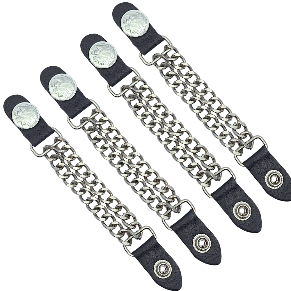 Indian Head Snap Extender Jacket Waistcoat Real Leather Accessories ...