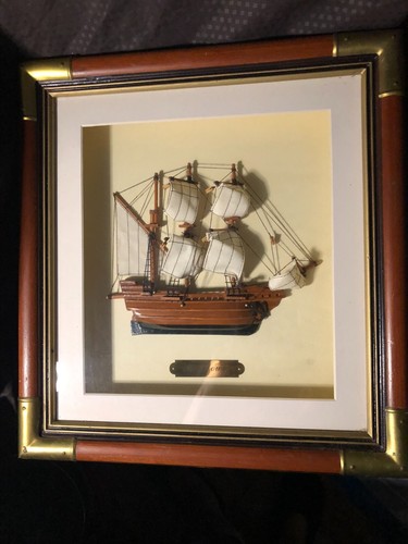 Heritage Mint Ltd Nautical Collection Shadow Box, Mayflower 18"x16.5 ...