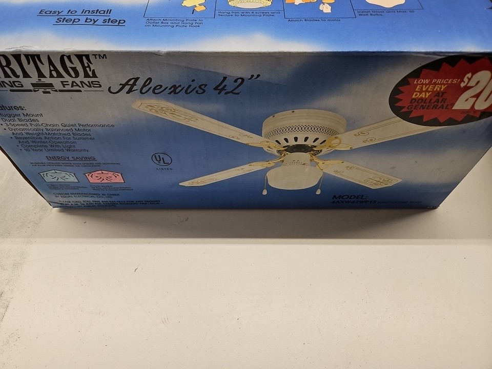 Brand New Vintage Heritage Ceoling Fans Alexis 42" | eBay