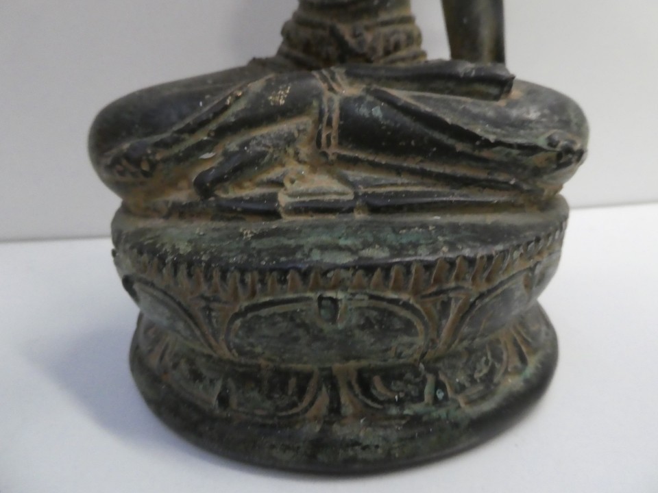 ASIAN BRONZE BUDDHA STATUE DEITY DEWI SRI RICE GODDESS HINDU TARA ...