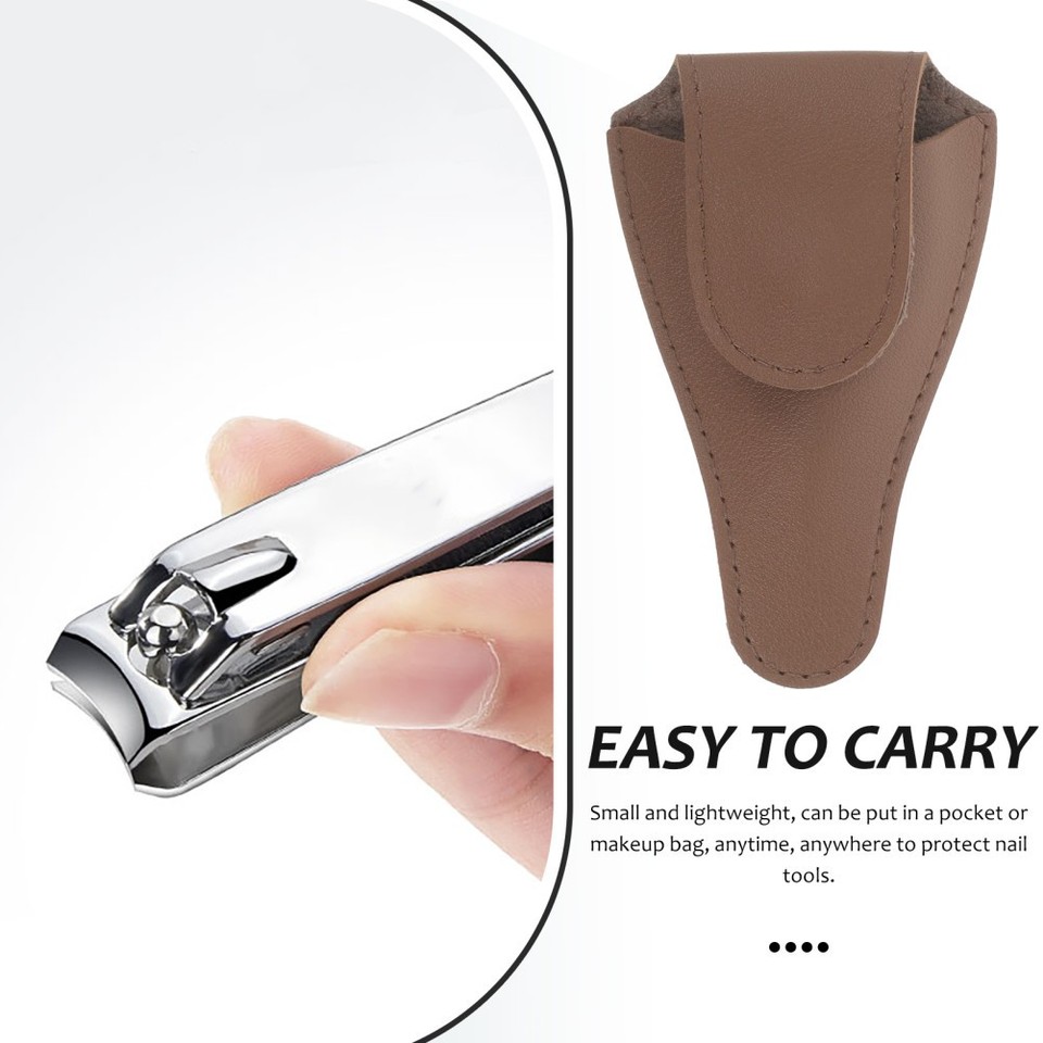 PU Cuticle Nipper Cover Nail Protector Tweezers Cap Nippers Case | eBay ...