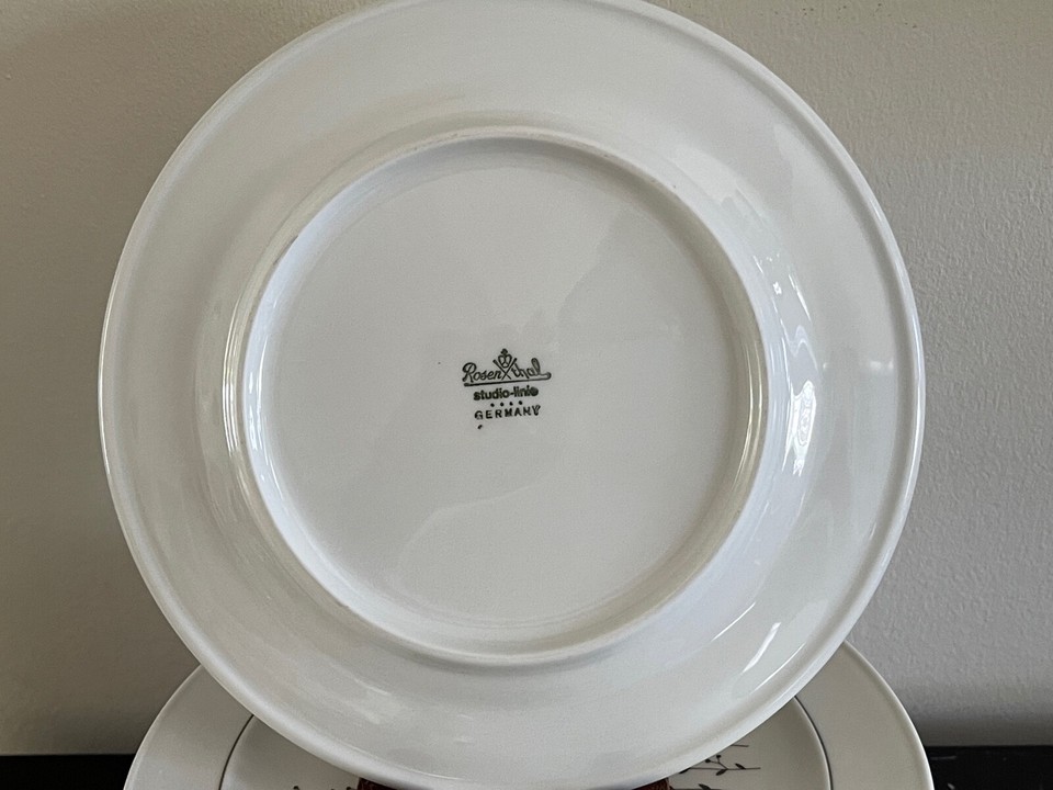 Rosenthal Studio Linie Polar Flower Pattern Set of 12 Salad Plates | eBay