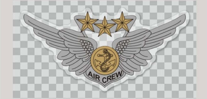 Combat Aircrew Wings Sticker | eBay