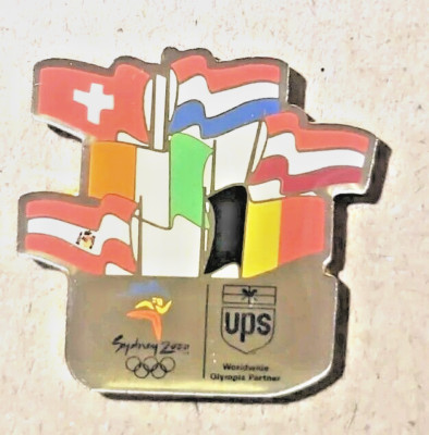 2000 SYDNEY UPS FLAGS OLYMPIC PIN | eBay Australia