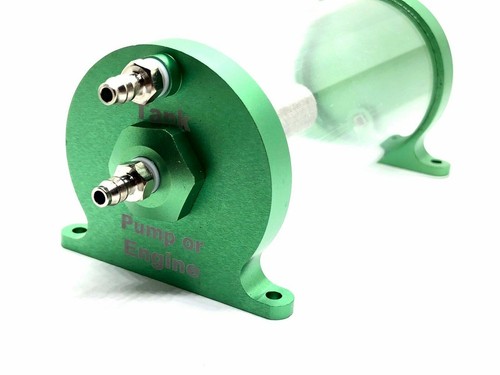 CNC Aluminum Bubble-Free Fuel Tank 4 oz 125mL Air Trap Tank RC Fuel ...