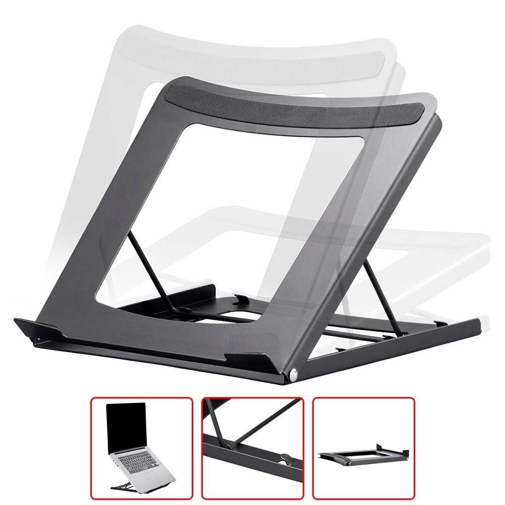 Adjustable Folding Laptop 15" Notebook Stand Riser Platform Holder ...