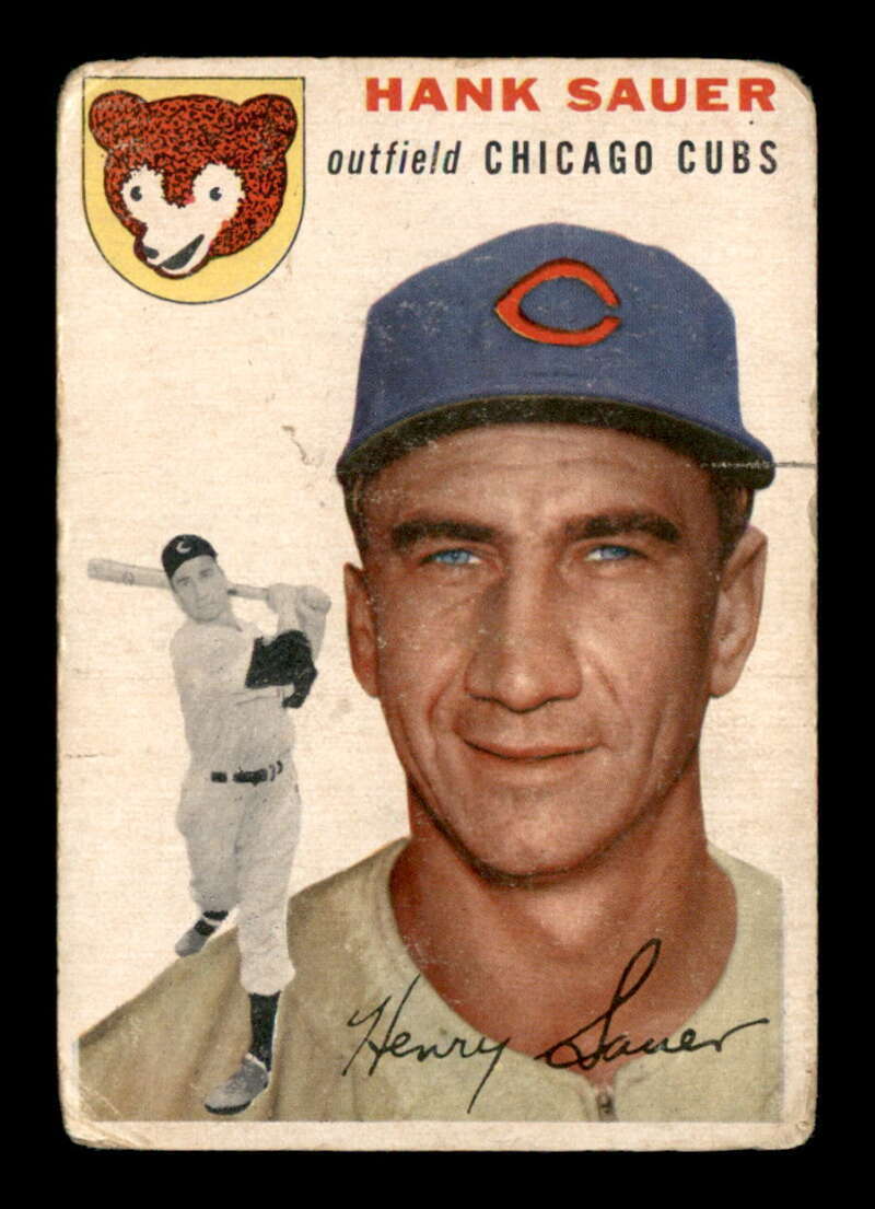 1954 Topps #4 Hank Sauer G X2929022 | eBay