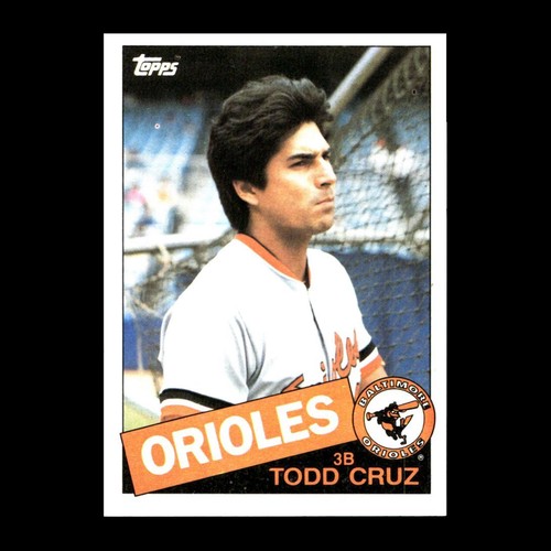 Todd Cruz 1985 Topps Baltimore Orioles #366 R321I 74 | eBay