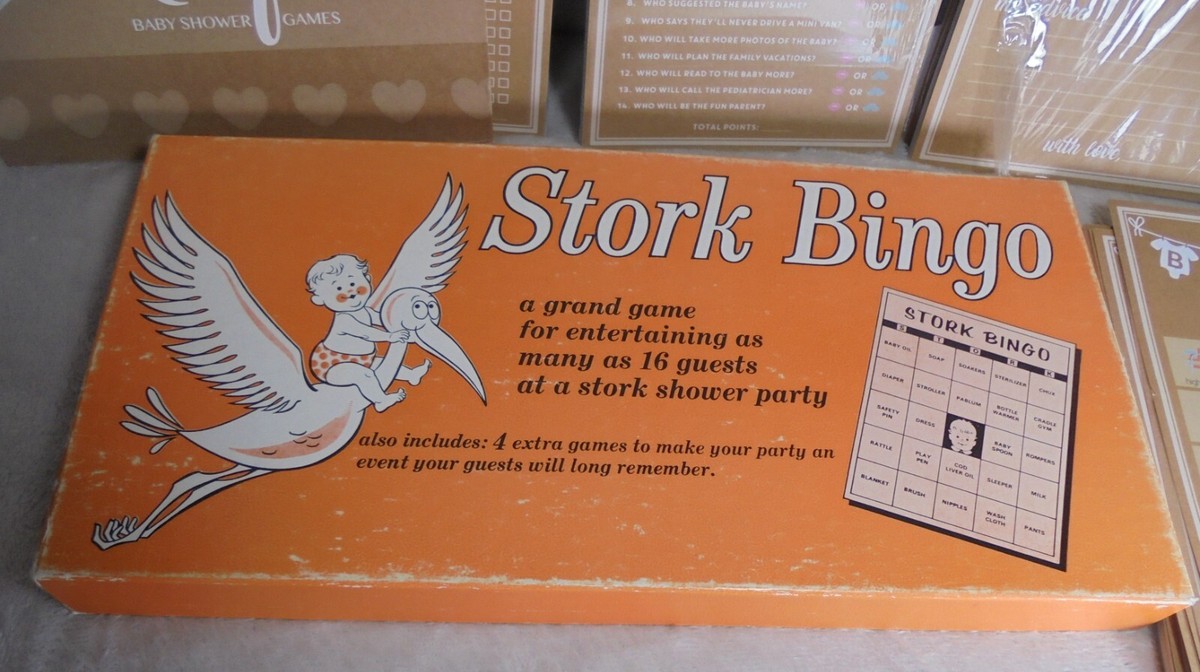 Stork Baby Shower Word Search Blue Stork Baby Shower Games
