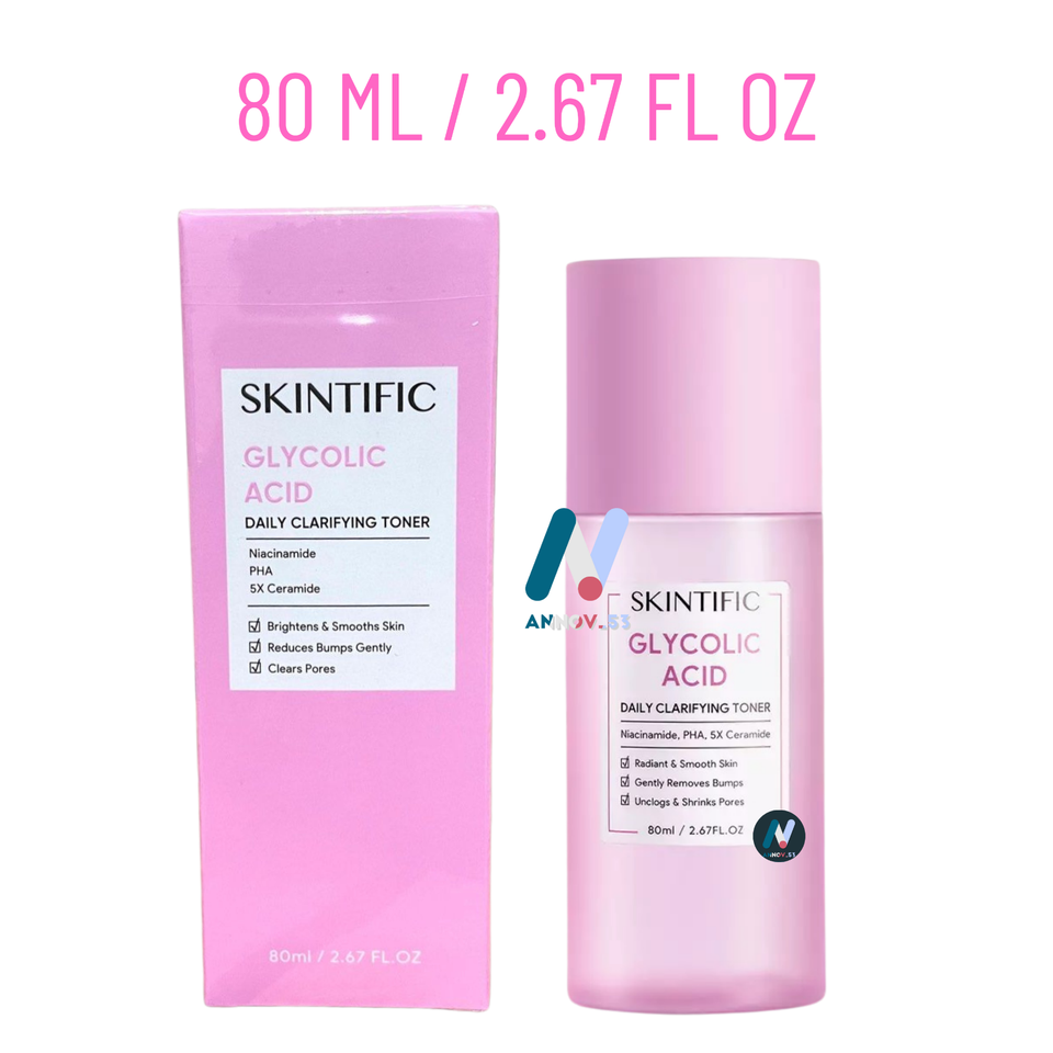 SKINTIFIC Glycolic Acid Collagen Clarifying Pores Acne Smooth Skin ...