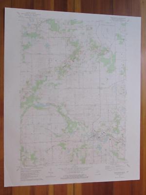 Manchester Michigan 1981 Original Vintage USGS Topo Map | eBay