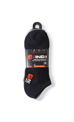 AND1 Men’s Lightweight No Show performance socks 12 pair | eBay