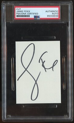 Jamie Foxx signed autograph auto 2.5x3.5 Cut American Actor & Singer ...
