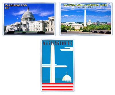 Washington Dc USA Set Of 3 Fridge Magnet Souvenir 3 Magnete Kühlschrank ...